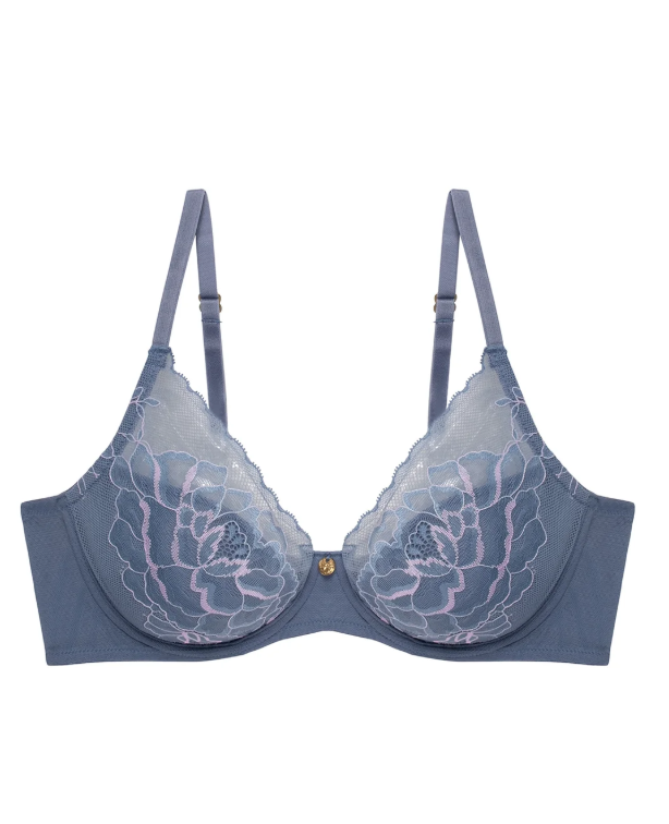 Natori Flora Contour Underwire Bra - Country Blue – Filly Rose